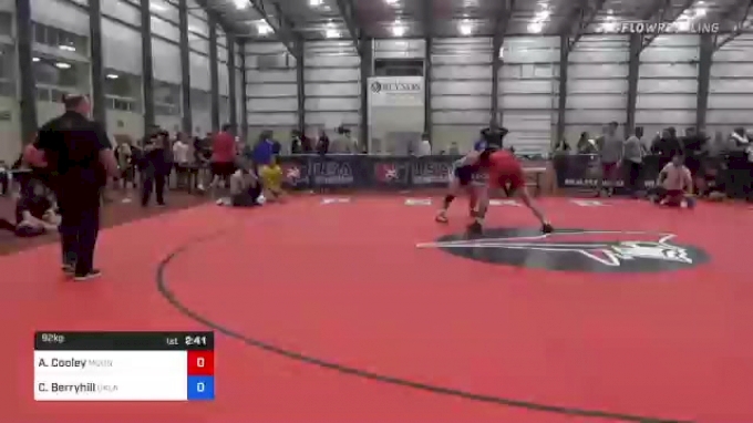 92 kg Round Of 32 - Austin Cooley, Mountaineer Wrestling Club vs Carson ...