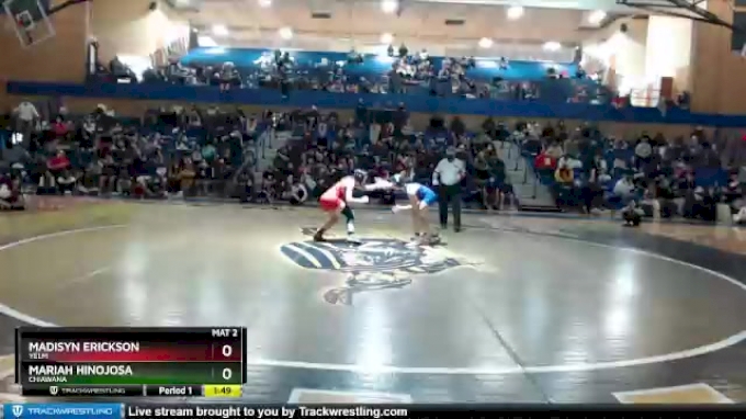 115 lbs 1st Place Match - Madisyn Erickson, Yelm vs Mariah Hinojosa ...
