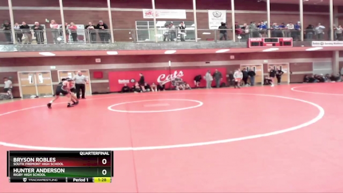 113 lbs Quarterfinal - Bryson Robles, South Fremont High School vs ...