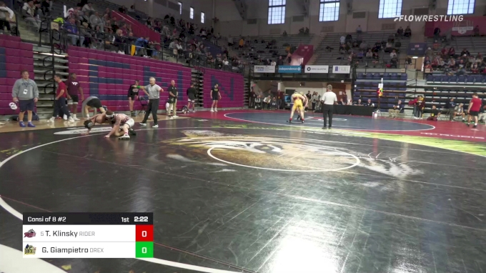 125 lbs Consi Of 8 #2 - Tyler Klinsky, Rider vs Gabe Giampietro, Drexel