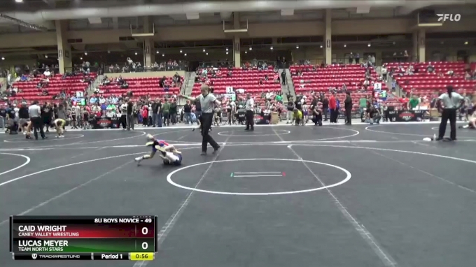 49 lbs Cons. Round 3 - Lucas Meyer, TEAM NORTH STARS vs Caid Wright ...