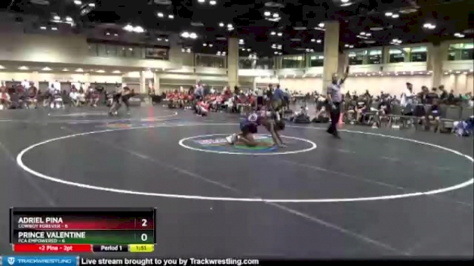 120 lbs Round 3 (10 Team) - Prince Valentine, FCA Empowered vs Adriel ...