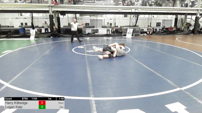 H-113A lbs Consi Of 8 #1 - Harry Kittredge, South Side vs Logan Katz ...