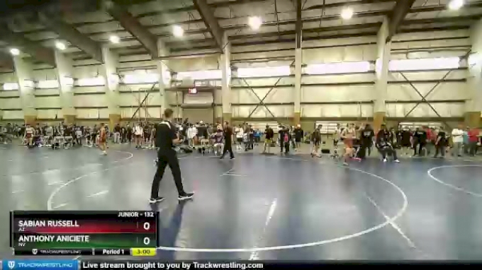 132 lbs Champ. Round 1 - Sabian Russell, AZ vs Anthony Aniciete, NV