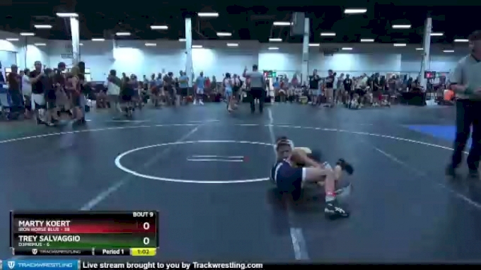 88 lbs Round 3 (8 Team) - Marty Koert, Iron Horse Blue vs Trey ...