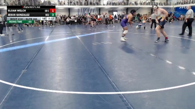 Elite 285 lbs Quarterfinal - Sloan Welch, Wisconsin-Eau Claire vs Jesus ...
