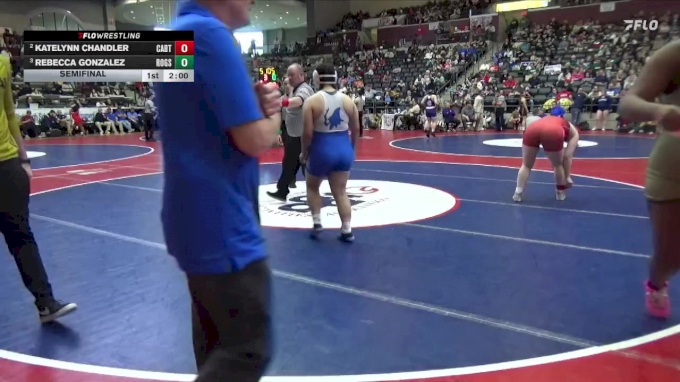 6A 235 lbs Semifinal - Rebecca Gonzalez, Rogers vs Katelynn Chandler ...