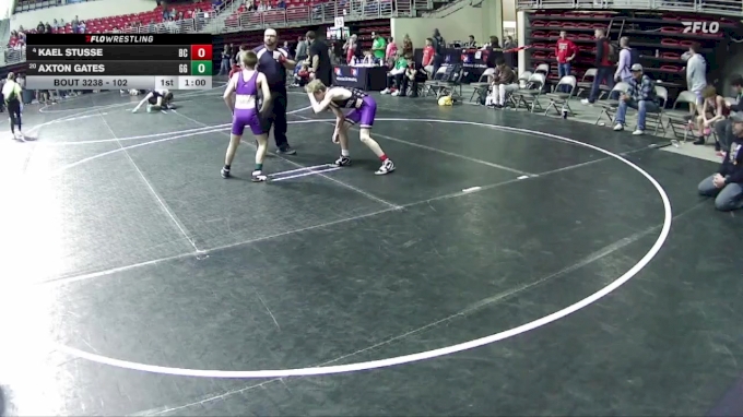 102 lbs 7th Place Match - Axton Gates, GI Grapplers vs Kael Stusse ...