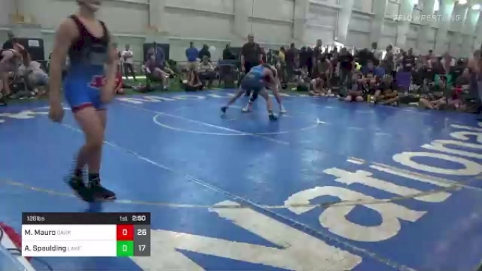 126 lbs Round 3 - Michael Mauro, Darkhorse vs Andrew Spaulding, Lake ...