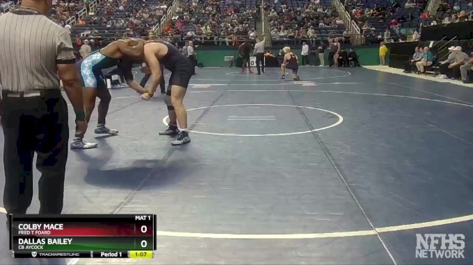 3A 220 lbs Quarterfinal - Colby Mace, Fred T Foard vs Dallas Bailey, CB ...