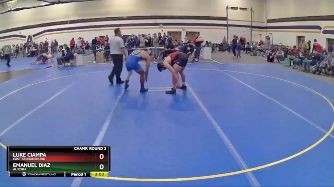 165 lbs Champ. Round 2 - Emanuel Diaz, Aurora vs Luke Ciampa, East ...