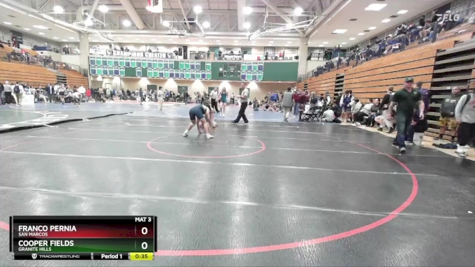 150 lbs Cons. Round 3 - Cooper Fields, Granite Hills vs Franco Pernia ...