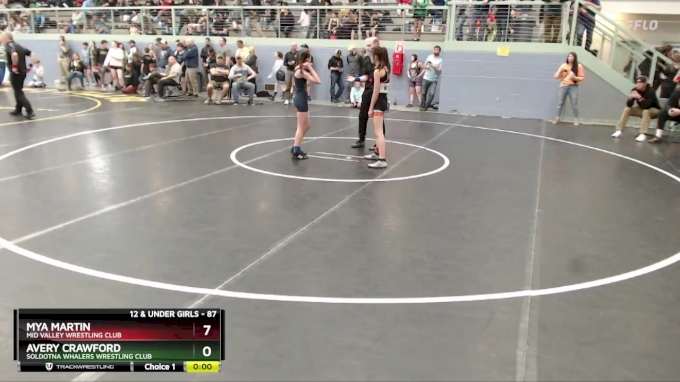 87 lbs Semifinal - Mya Martin, Mid Valley Wrestling Club vs Avery ...