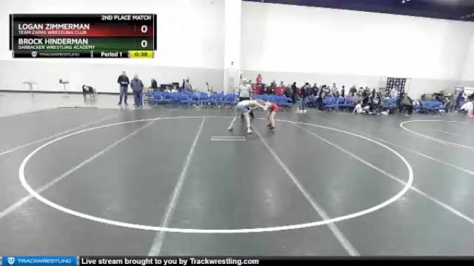 102 lbs 2nd Place Match - Brock Hinderman, Sarbacker Wrestling Academy ...