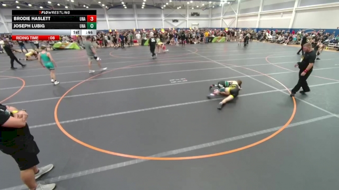 110 lbs Cons. Round 3 - Joseph Lubig, Unattached vs Brodie Haslett ...