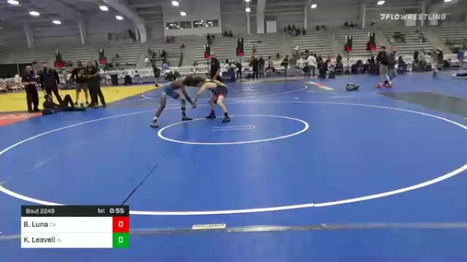 120 lbs Consolation - Bryce Luna, CA vs Kyrel Leavell, IN