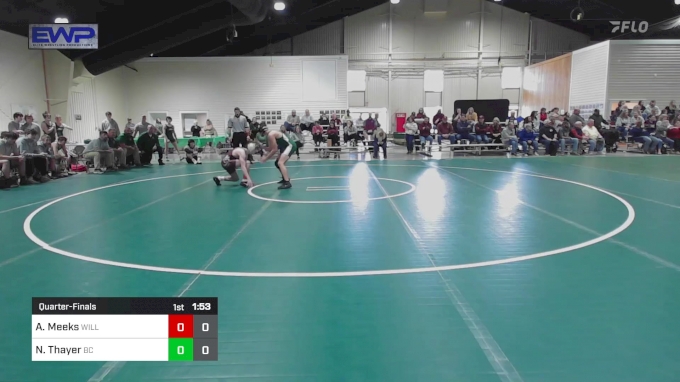 113 lbs Quarterfinal - Aiden Meeks, Williamstown vs Nathaniel Thayer ...