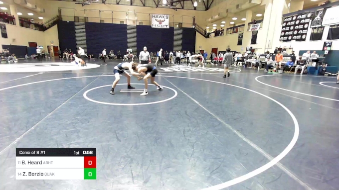 152 lbs Consi Of 8 #1 - Brian Heard, Abington Heights vs Zach Borzio ...