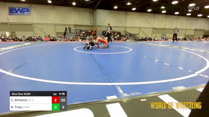 100 lbs Rr Rnd 1 - Cache Williams, Oklahoma Elite 14u Black vs ...