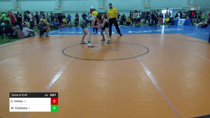 C-145 lbs Consi Of 8 #1 - Caden Inkley, NY vs Wyatt Cooksey, IN
