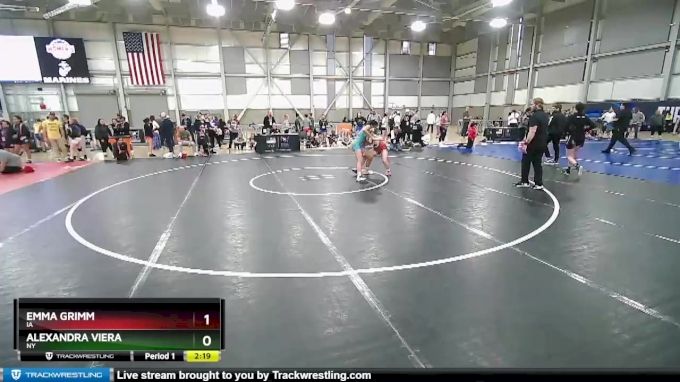 59 lbs Champ. Round 1 - Emma Grimm, IA vs Alexandra Viera, NY