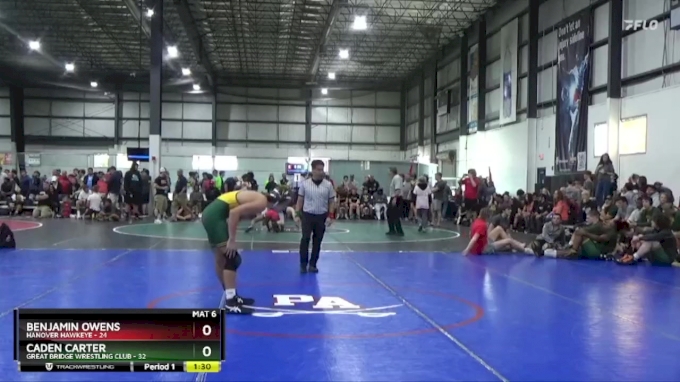 120 lbs Champ. Round 1 - Caden Carter, Great Bridge Wrestling Club vs ...