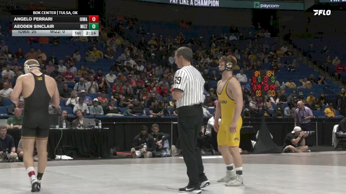 184 lbs Round 1 (16 Team) - Angelo Ferrari, Iowa vs Aeoden Sinclair ...