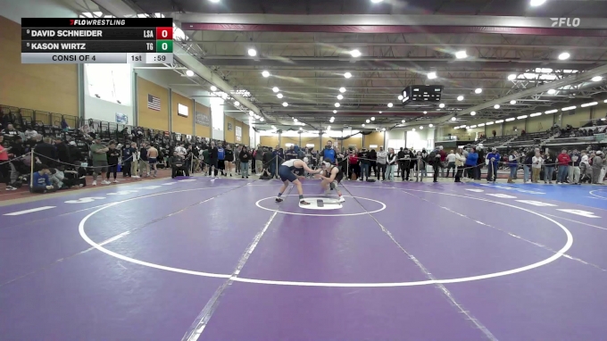 150 lbs Consi Of 4 - David Schneider, La Salle Academy vs Kason Wirtz ...