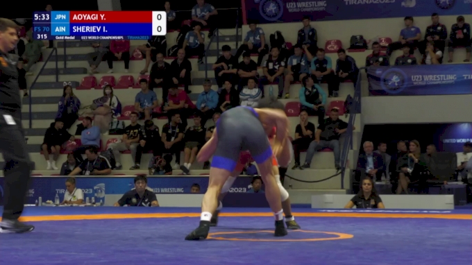 70 kg Final 1-2 - Yoshinosuke Aoyagi, Japan vs Inalbek Sheriev ...