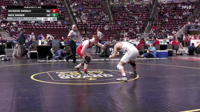 172 lbs Quarterfinal - Jackson Angelo, Frazier vs Nick Singer, Faith ...