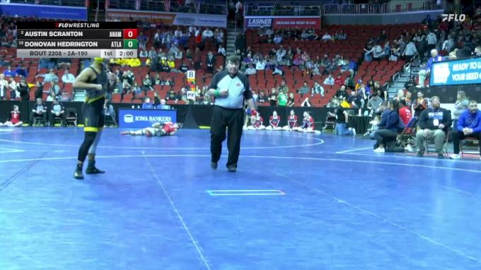 2A-190 lbs Champ. Round 2 - Donovan Hedrington, Atlantic vs Austin ...