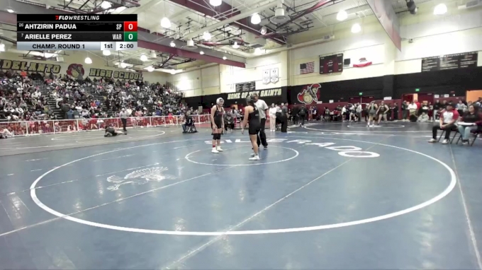 155 lbs Champ. Round 1 - Arielle Perez, Warren vs Ahtzirin Padua, Santa ...