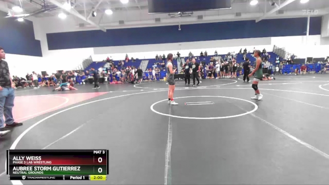 115 lbs Round 3 - Aubree Storm Gutierrez, Neutral Grounds vs Ally Weiss ...