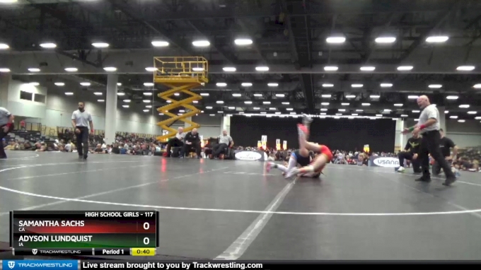 117 lbs 3rd Place Match - Samantha Sachs, CA vs Adyson Lundquist, IA