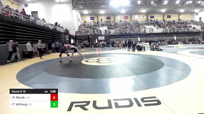 165 lbs Round Of 16 - Omer Barak, Lake Highland Prep vs Tre Wilfong ...