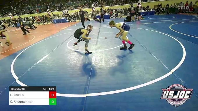 84 lbs Round Of 32 - Carson Low, F-5 Grappling vs Charles Anderson ...