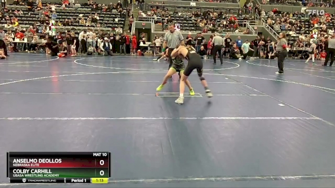 85 lbs Cons. Round 2 - Anselmo Deollos, Nebraska Elite vs Colby Carhill ...
