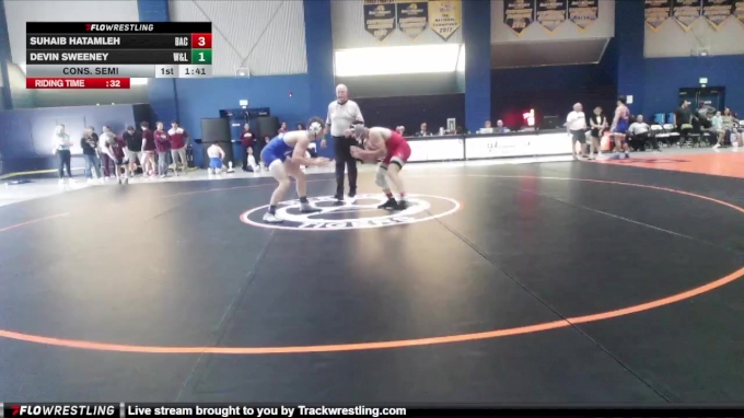 165 lbs Cons. Semi - Devin Sweeney, Washington & Lee vs Suhaib Hatamleh ...