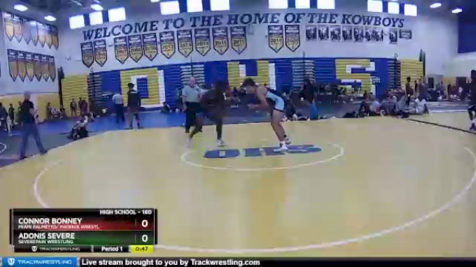 160 lbs Cons. Round 3 - Connor Bonney, Miami Palmetto/ Phoenix Wrestl ...