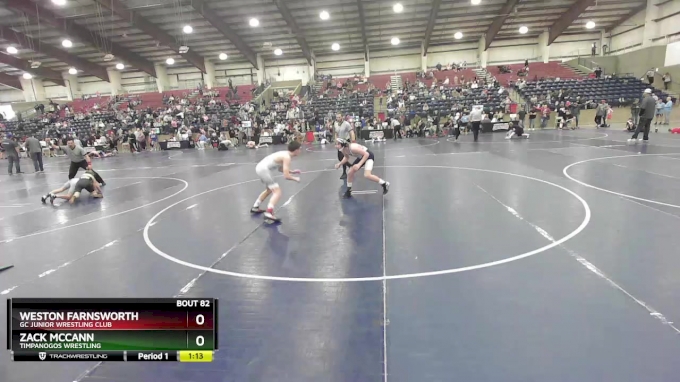 126 lbs Champ. Round 1 - Weston Farnsworth, GC Junior Wrestling Club vs Zack McCann, Timpanogos ...