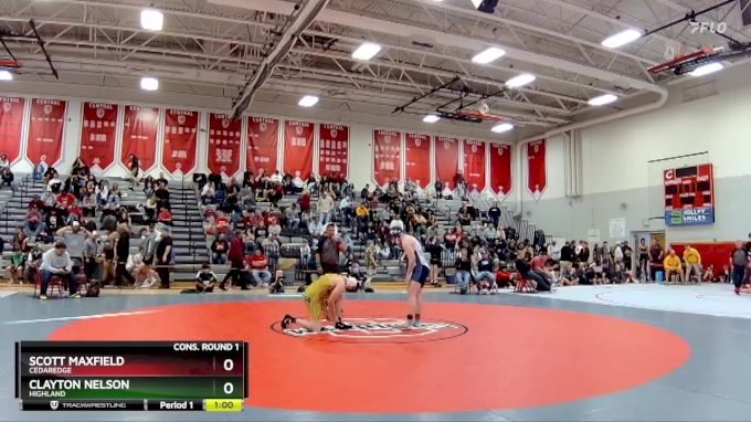 165 lbs Cons. Round 1 - Scott Maxfield, Cedaredge vs Clayton Nelson ...