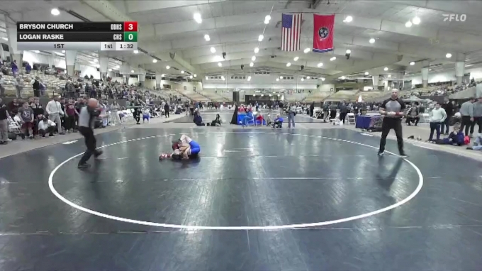 106 lbs 1st - Logan Raske, Cleveland High School vs Bryson Church ...
