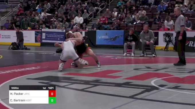 189 lbs Semifinal - Haydn Packer, Jersey Shore vs Cole Bartram, Northern