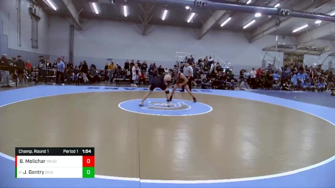 144 lbs Champ. Round 1 - Josh Gentry, Discovery Canyon vs Bryce ...