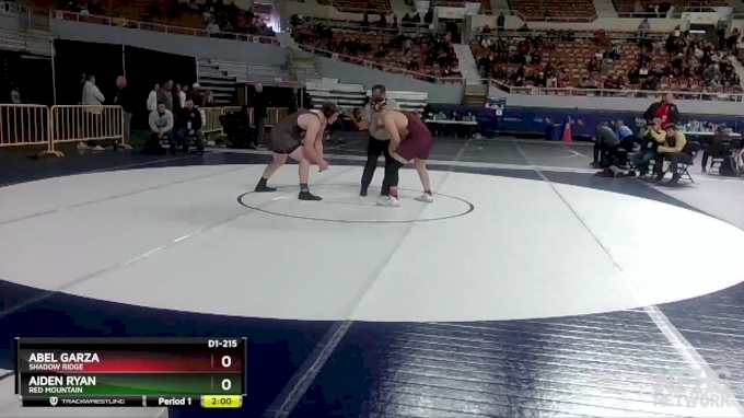 D1-215 lbs Quarterfinal - Aiden Ryan, Red Mountain vs Abel Garza ...