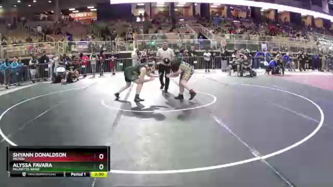 190 lbs Champ. Round 1 - Shyann Donaldson, Milton vs Alyssa Favara ...