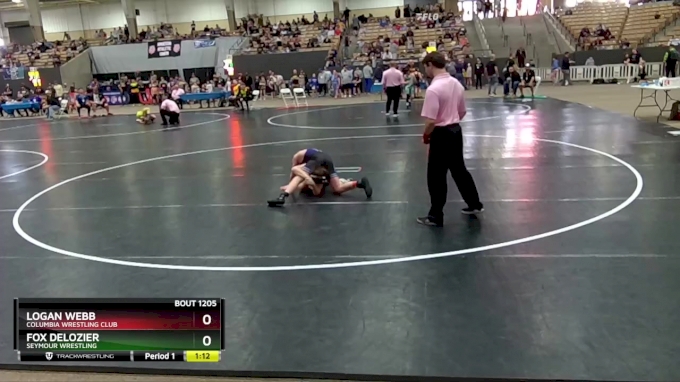 95 lbs Champ. Round 1 - FOX DELOZIER, Seymour Wrestling vs Logan Webb ...