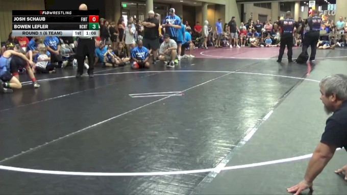 90 lbs Round 1 (6 Team) - JOSH SCHAUB, Fight Club vs Bowen Lefler, NC ...