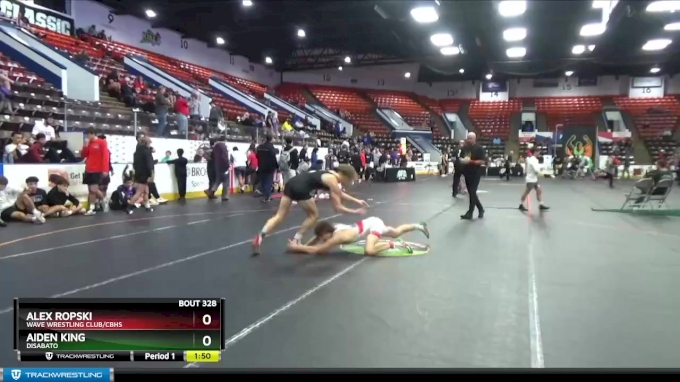 130 lbs Cons. Round 2 - Aiden King, DiSabato vs Alex Ropski, Wave ...