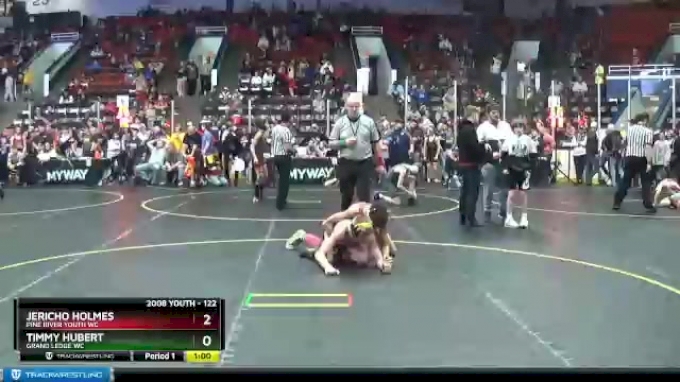 122 lbs Cons. Round 3 - Timmy Hubert, Grand Ledge WC vs Jericho Holmes ...